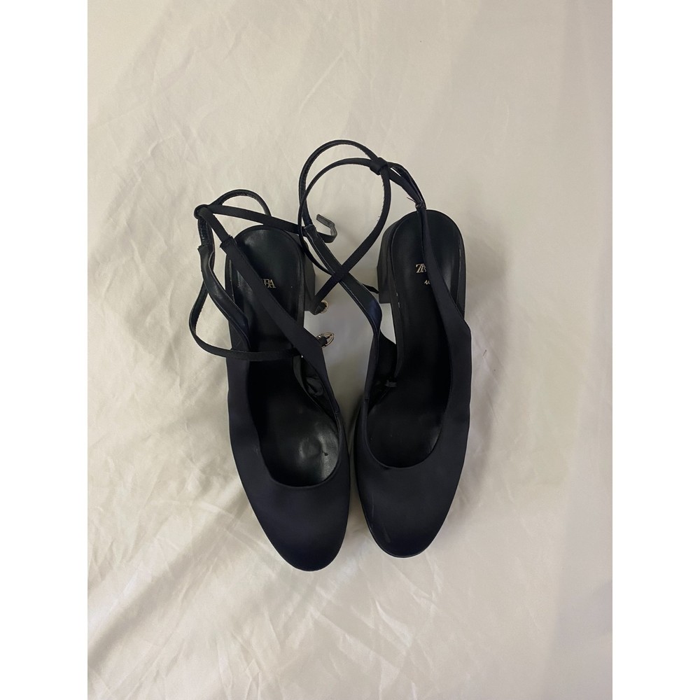 Zara Black Platform Bratz Doll Satin Chunky Heel Size… - Gem